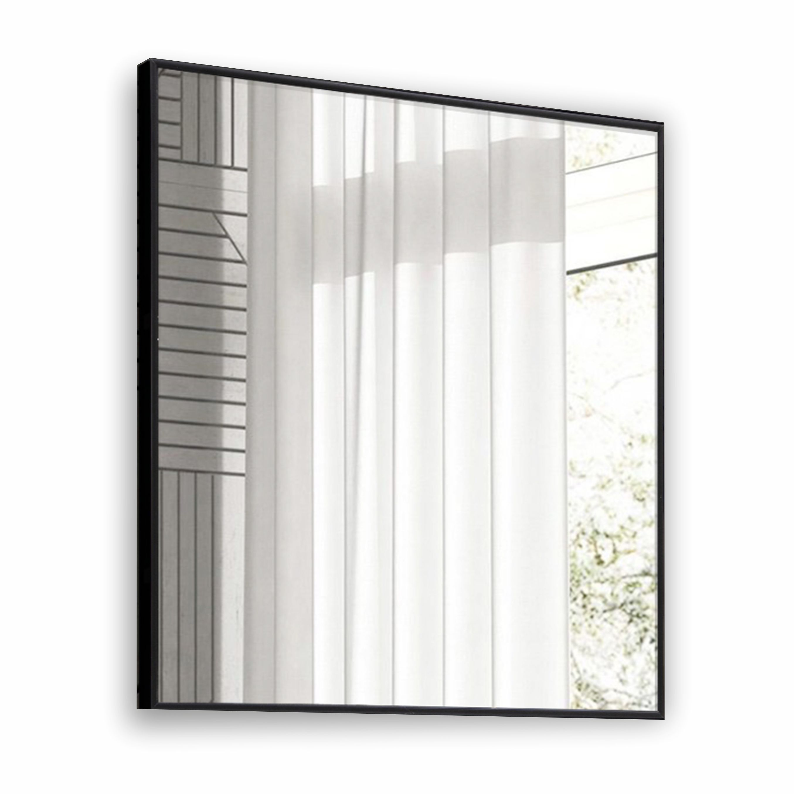 Зеркало прямоугольное в алюминиевой раме М-314 (60х60) - купить с ...